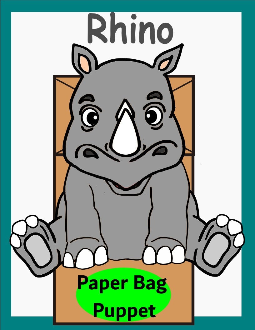 Animals Paper Bag Puppets Zoo Animal Printable Craft Art for Kids ...