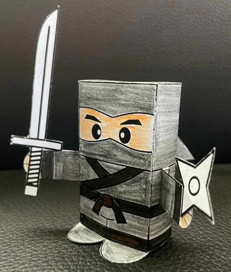 Ninja Warrior Craft Printable Craft Activity for Kids Instant Download ...