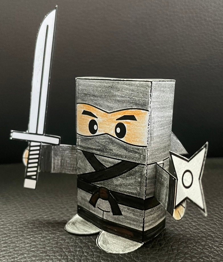 Ninja Warrior Craft Printable Craft Activity for Kids Instant Download ...