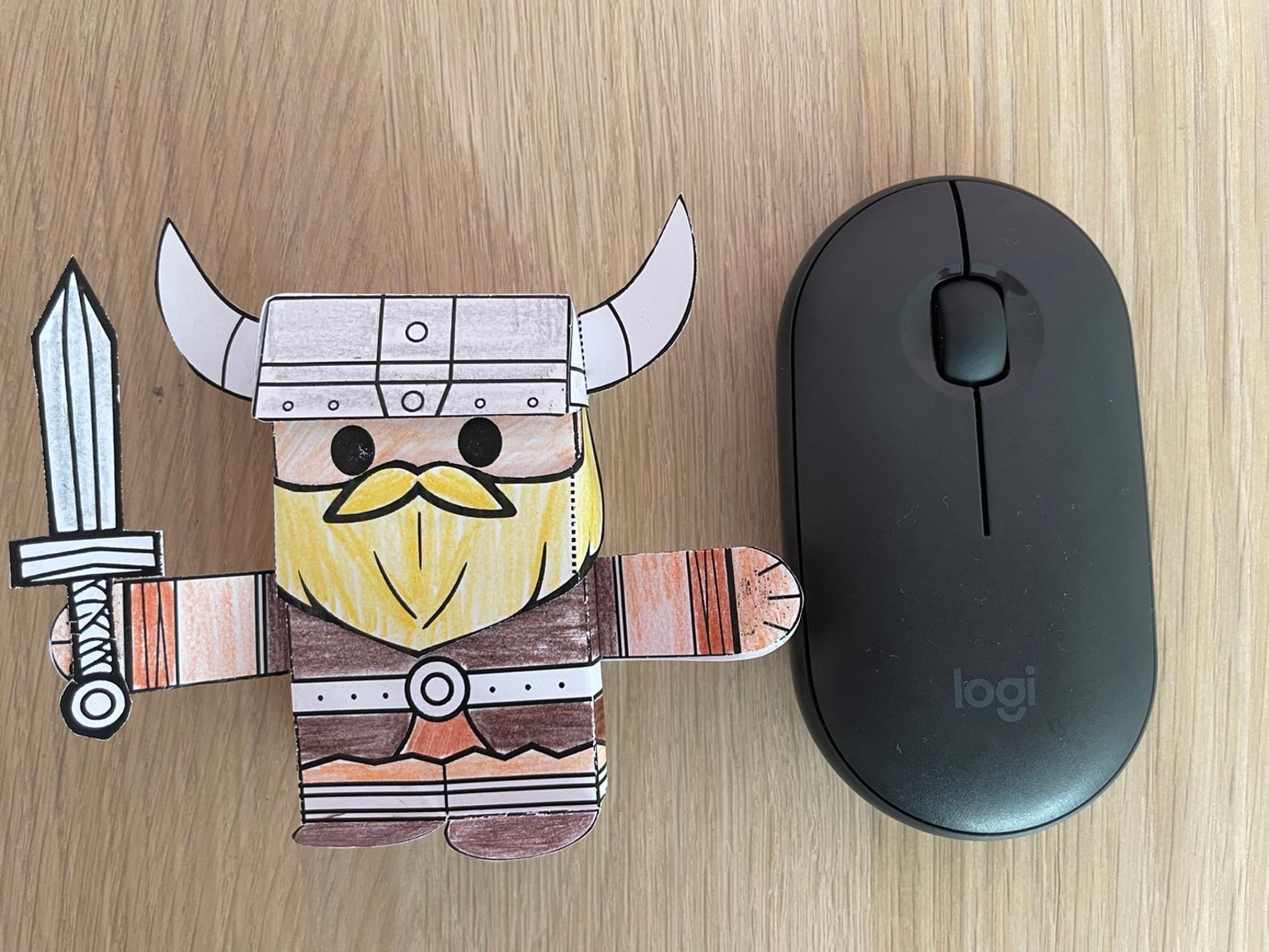 Viking Warriors Craft Easy 3D Vikings Paper Craftivity Printable Craft ...
