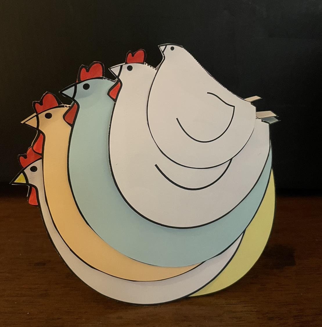 Chicken Paper Craft Printable Craft Activity for Kids Instant Download ...