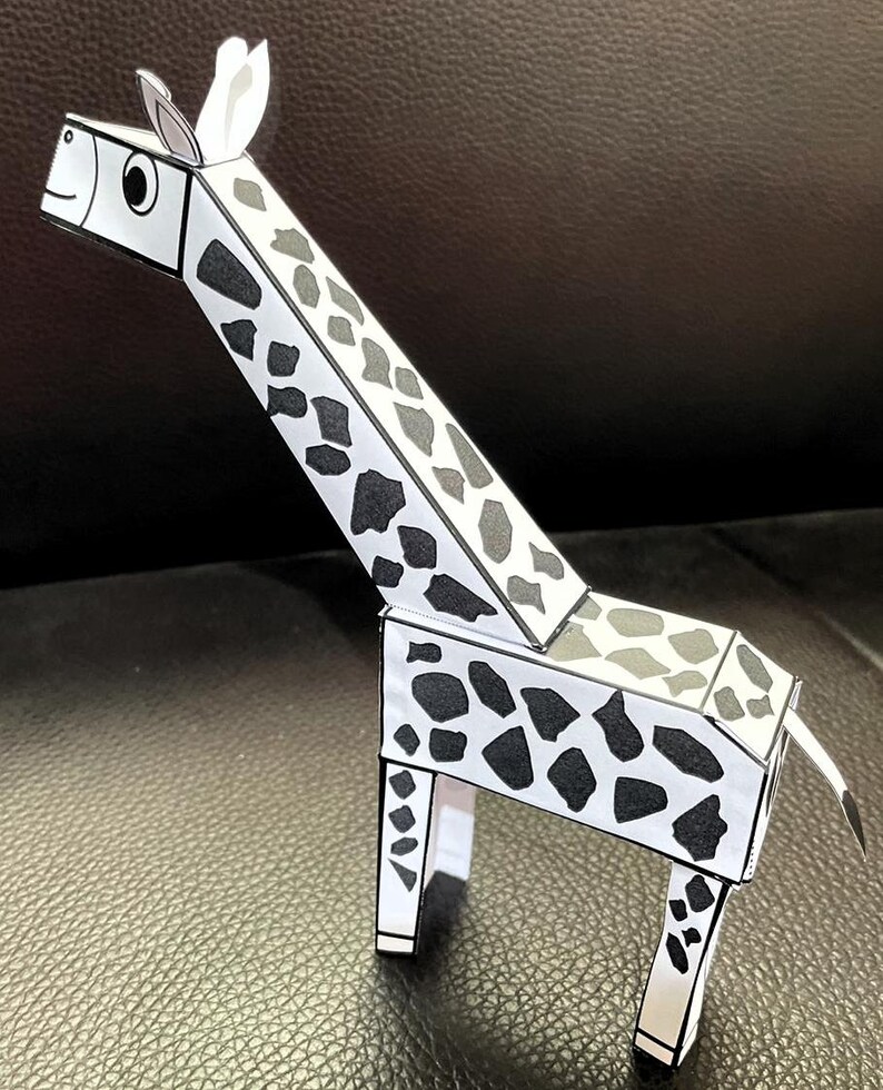 Giraffe Paper Craft Printable Craft Activity for Kids Instant - Etsy