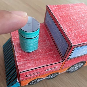 Train Craft 3D Paper Easy Train Craftivity Printable Craft Activity for ...