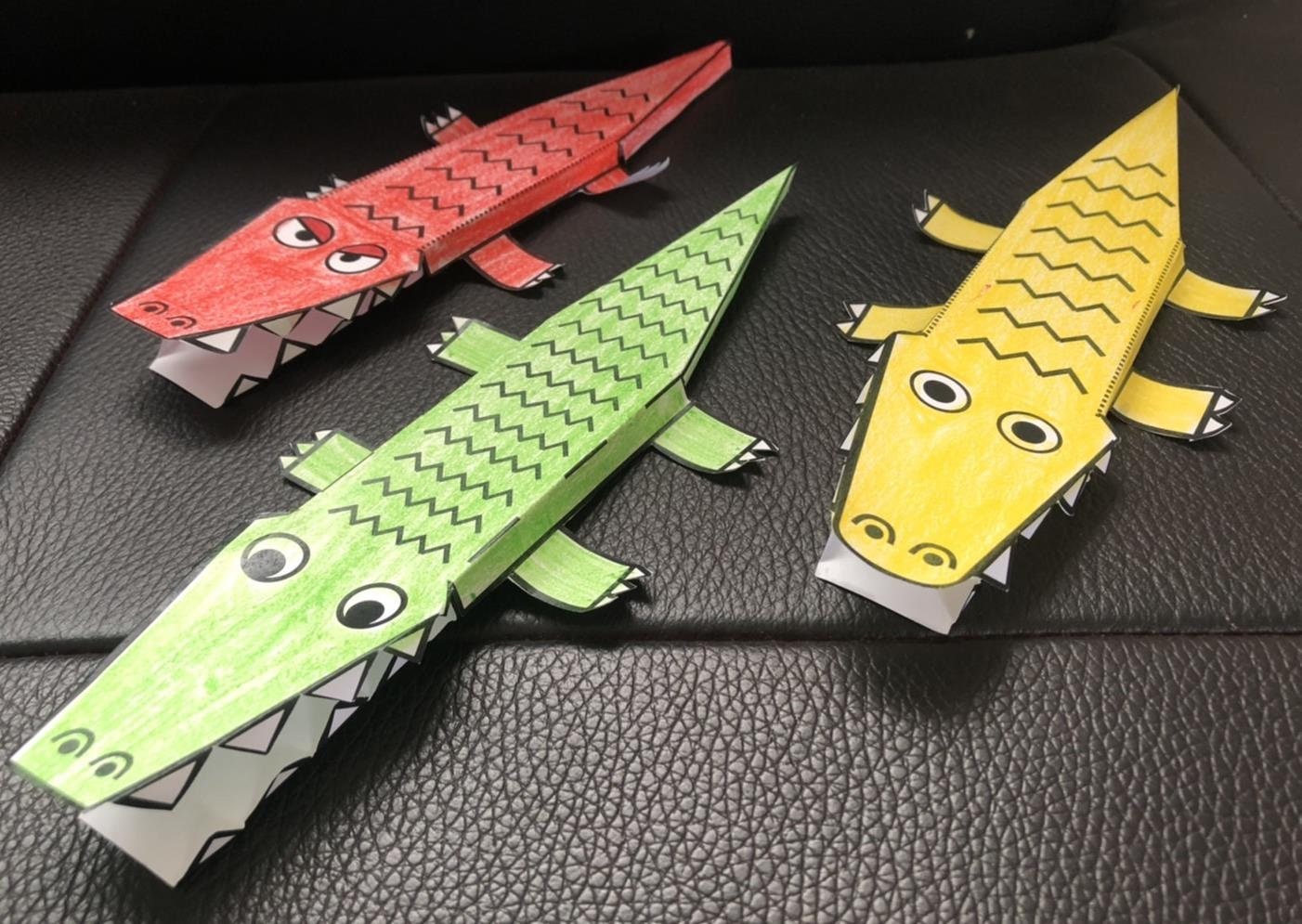 Alligator Crocodile Paper Craft Animal Paper Crafts Downloadable PDF ...