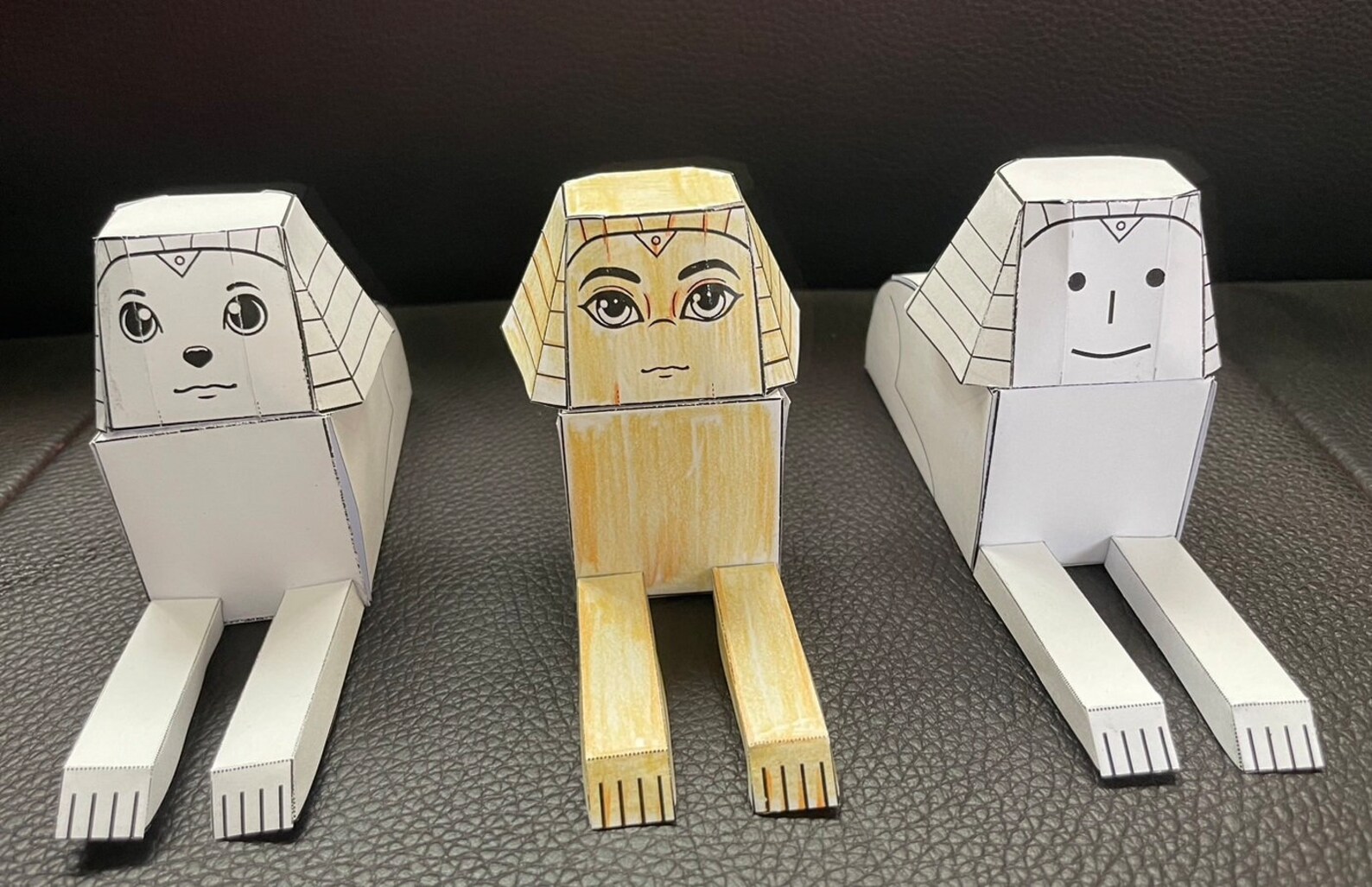 SPHINX 3D Paper Craft the Great Sphinx of Giza Egypt Landmark Printable ...