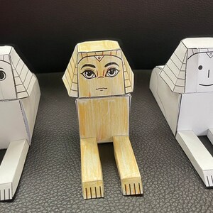 SPHINX 3D Paper Craft the Great Sphinx of Giza Egypt Landmark Printable ...