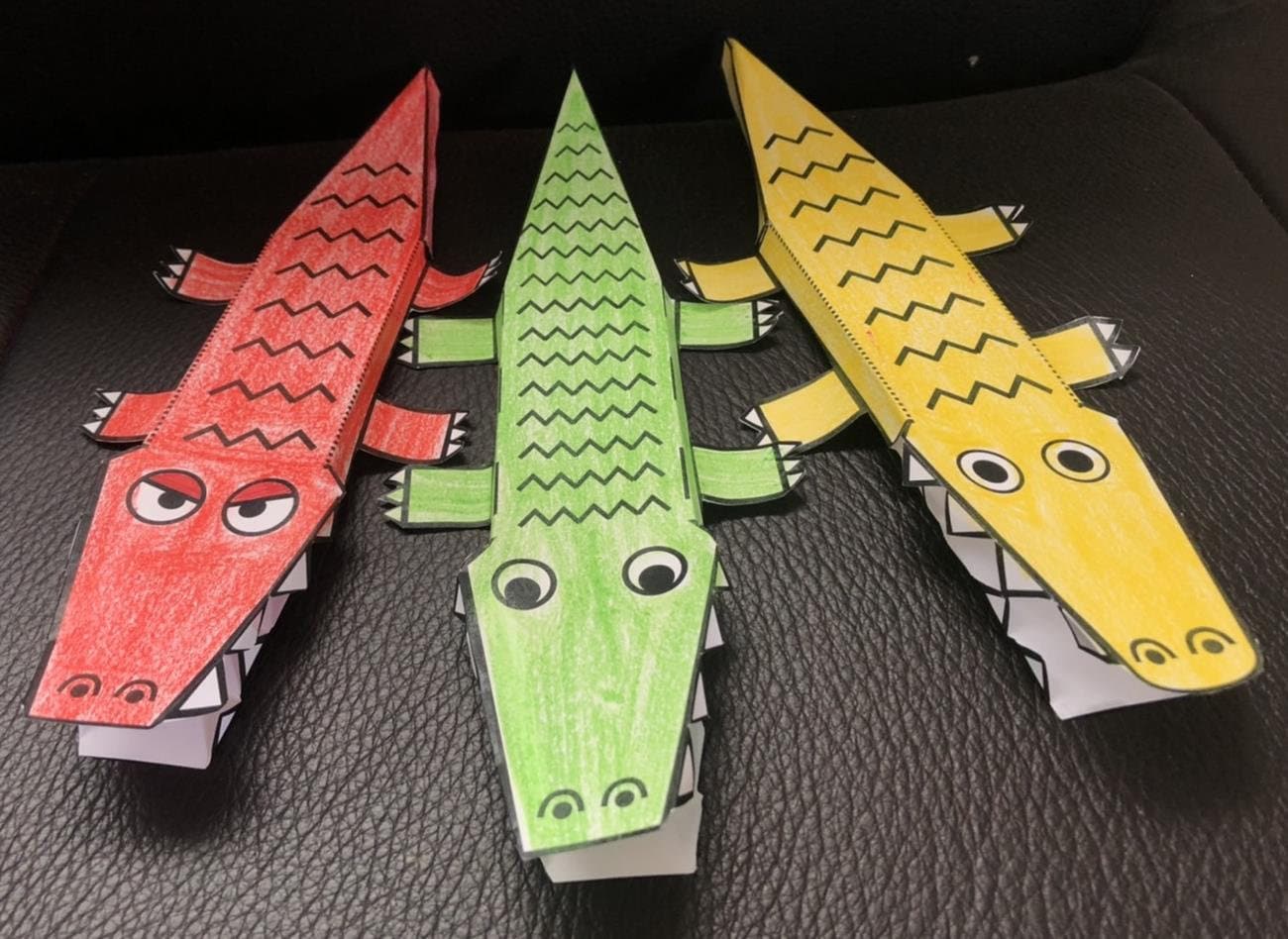 Alligator Crocodile Paper Craft Animal Paper Crafts Downloadable PDF ...