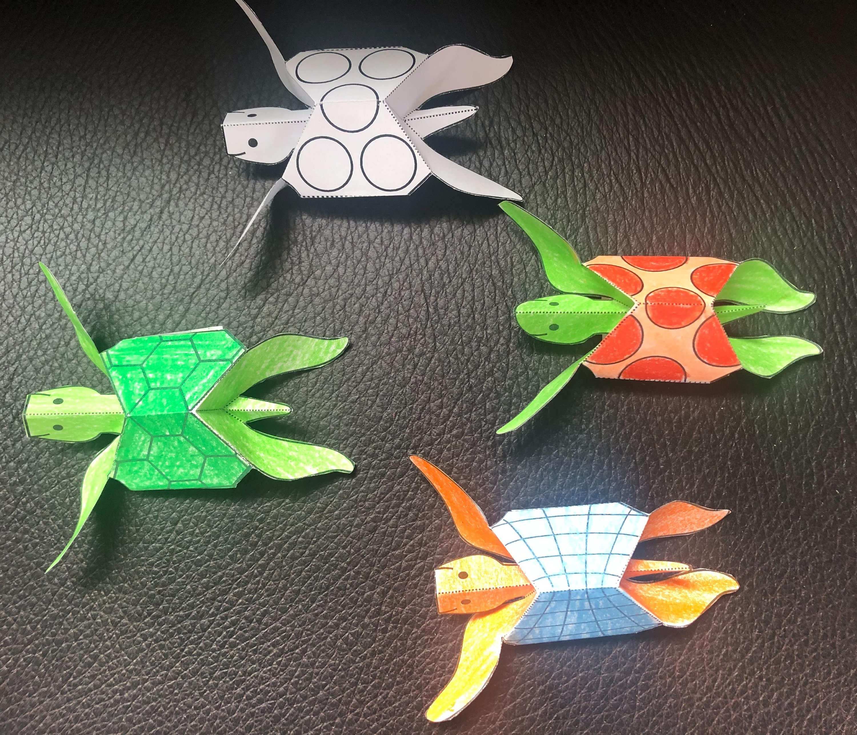 Sea Turtle Animals Printable Craft Activity for Kids, Digital Download ...