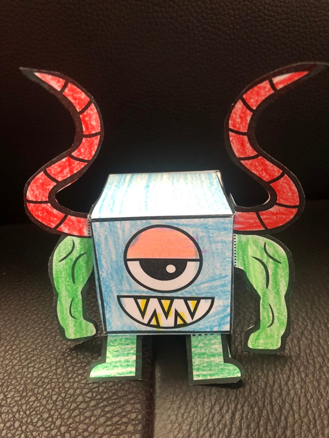 3D Shapes Monsters Geometry Crafts Printable Craft Activity for Kids ...