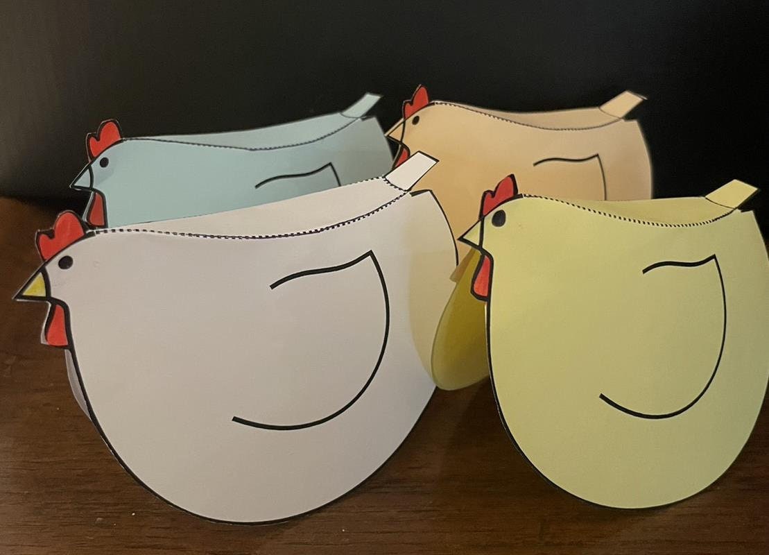 Chicken Paper Craft Printable Craft Activity for Kids Instant Download ...