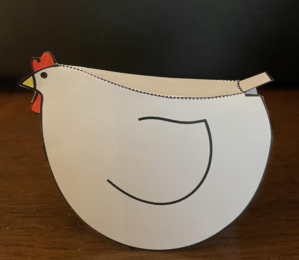 Chicken Paper Craft Printable Craft Activity for Kids Instant Download ...