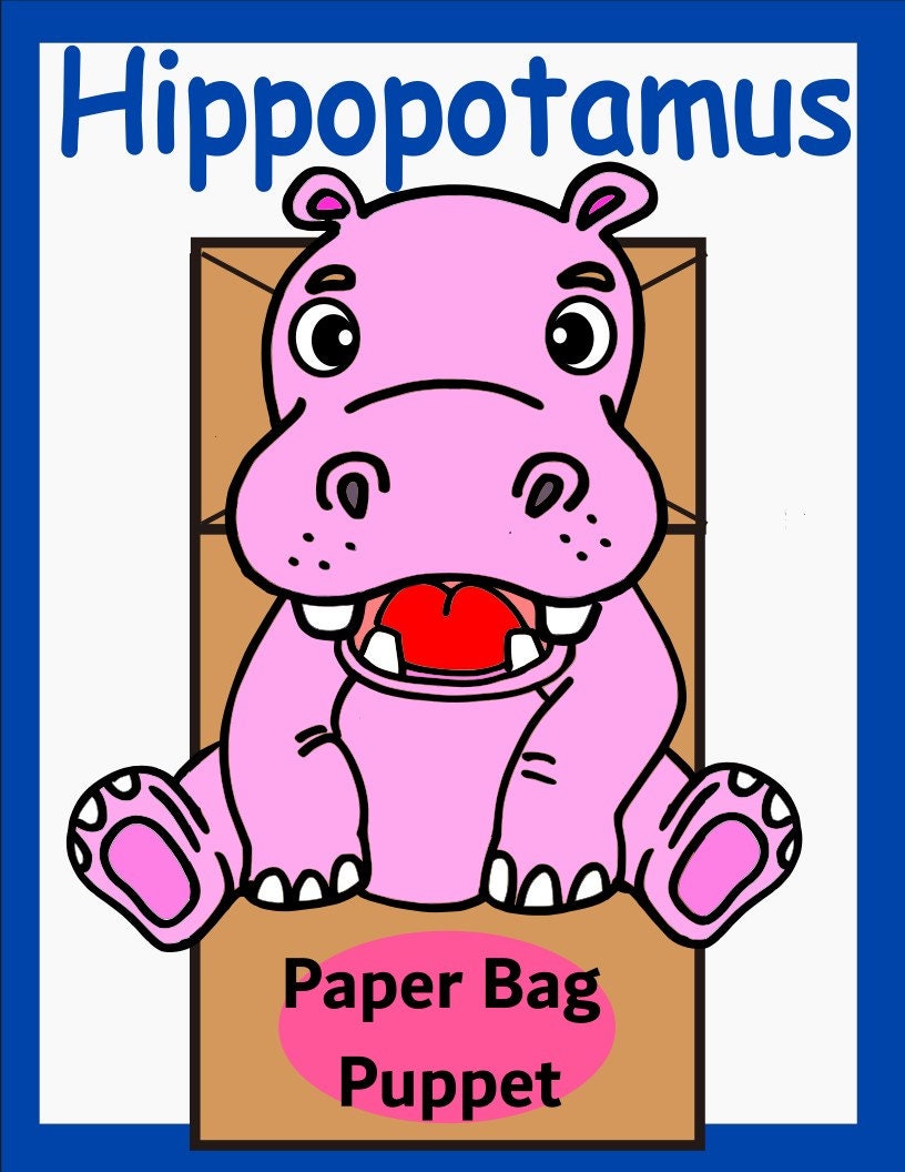 Animals Paper Bag Puppets Zoo Animal Printable Craft Art for Kids ...