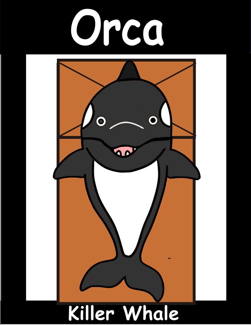 Ocean Animal Paper Bag Puppets Craft for Kids Coloring Puppet Printable ...