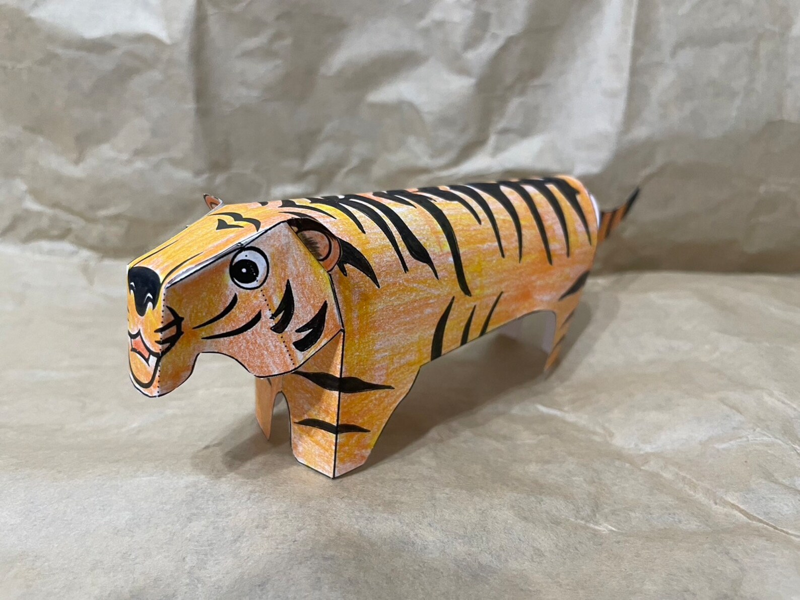 Tiger Paper Craft Printable Craft Activity for Kids Instant Download ...