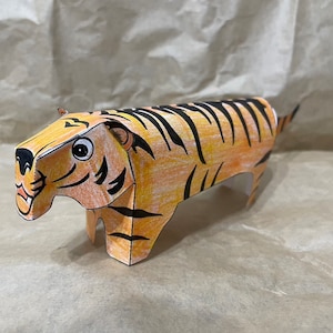 Tiger Paper Craft Printable Craft Activity for Kids Instant Download ...