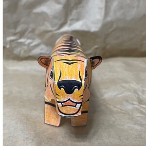 Tiger Paper Craft Printable Craft Activity for Kids Instant Download ...