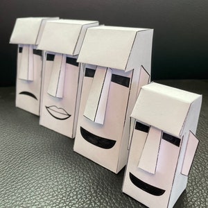 Moai Easter Island Landmark Paper Craft Printable Craft Activity for ...