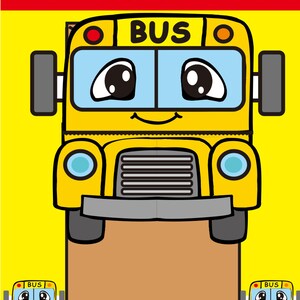 Nursery Rhymes Paper Bag Puppets Printable Craft Art for Kids Coloring ...