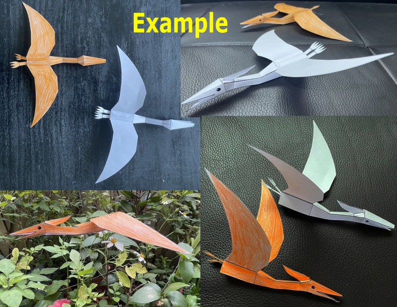 Pteranodon Pterosaur 3D Dinosaur Craft Paper Craft Printable Activity ...