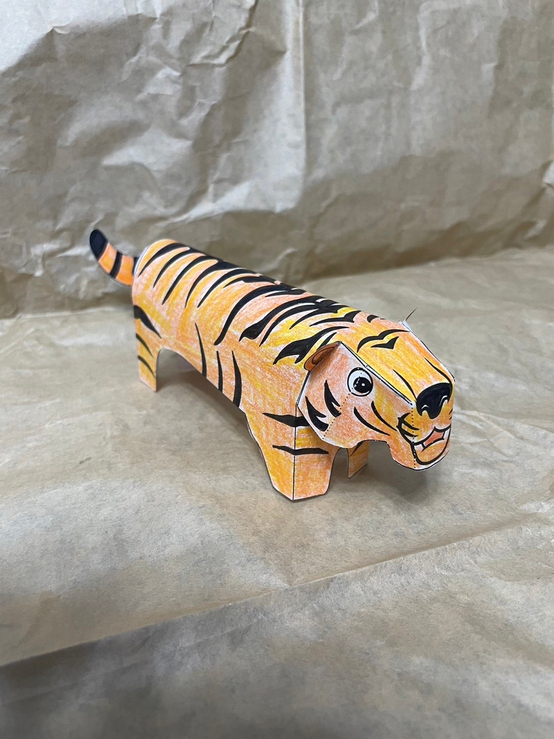 Tiger Paper Craft Printable Craft Activity for Kids Instant Download ...
