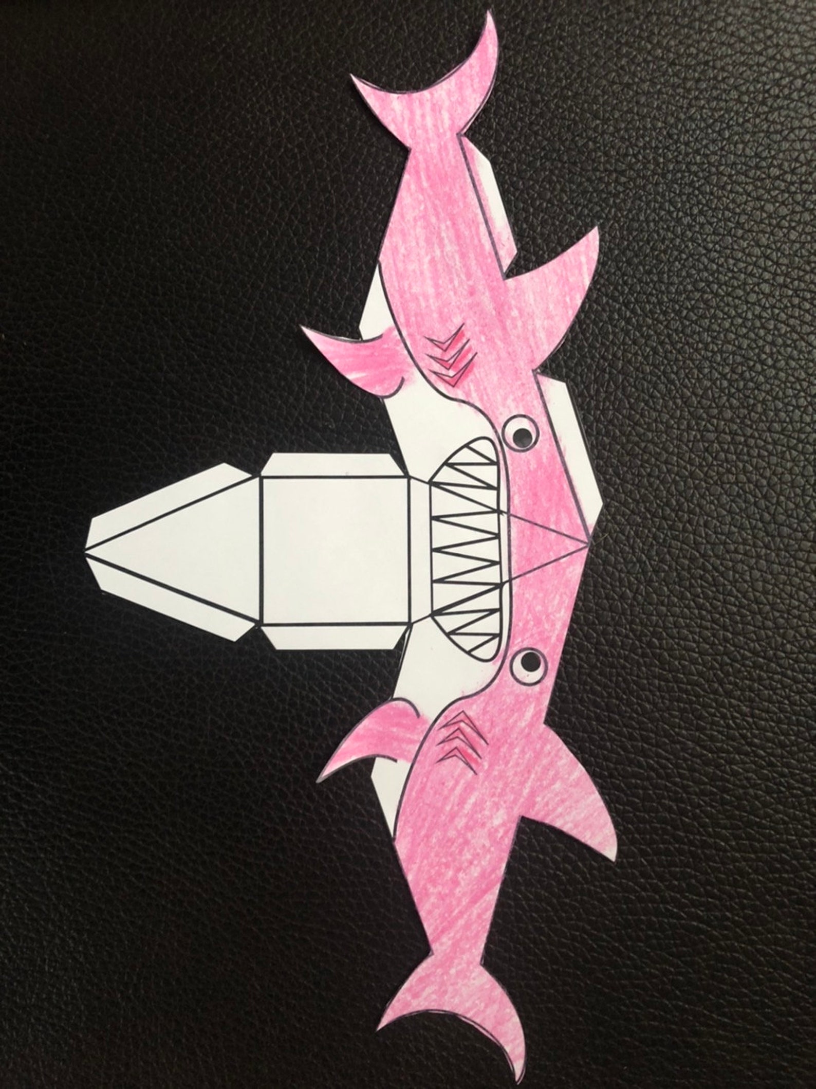 Shark Paper Craft Animal Paper Craft Instant Downloadable Kid's ...
