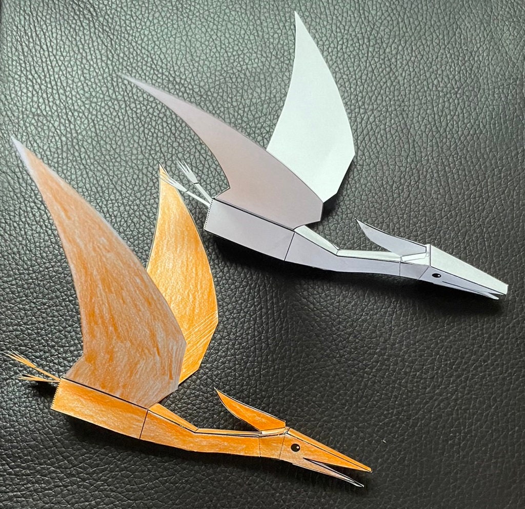 Pteranodon Pterosaur 3D Dinosaur Craft Paper Craft Printable Activity ...