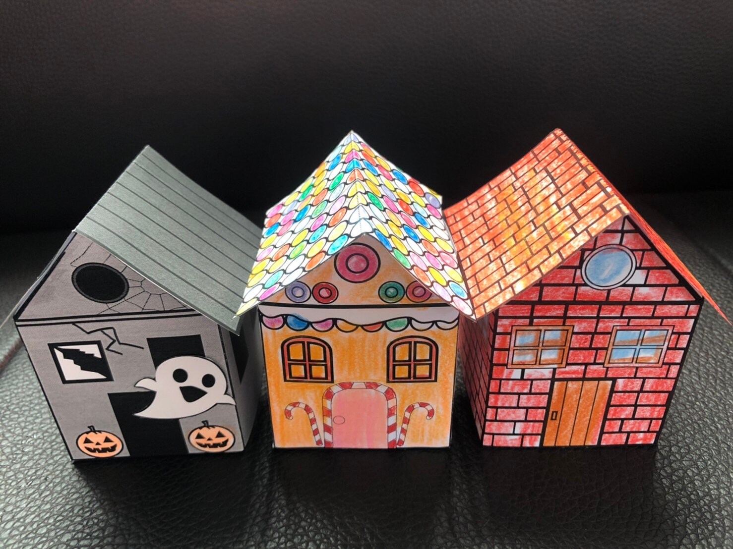 3D House Craft Printable Activity for Kids Instant Download Colouring ...