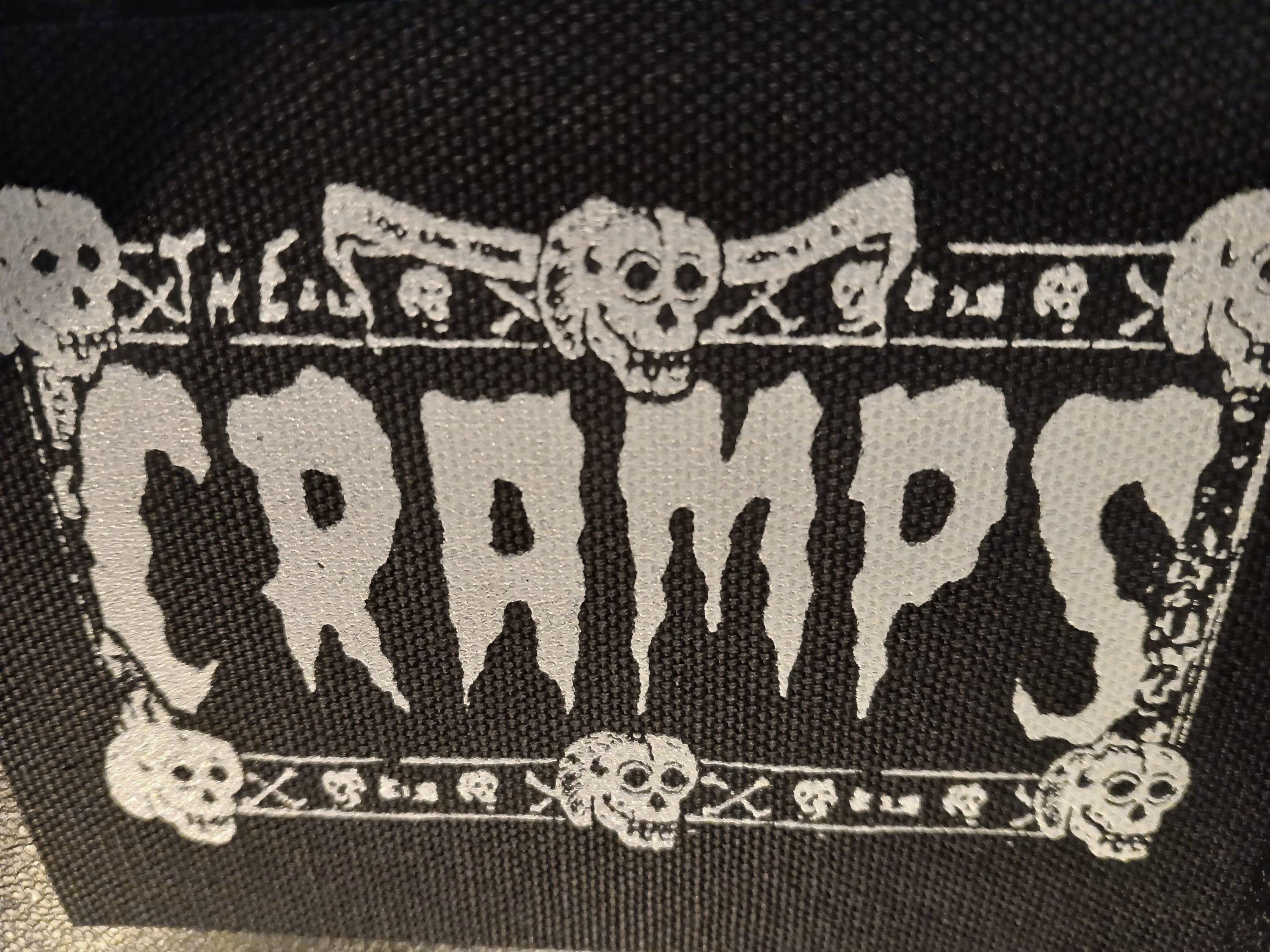 Goth Punk Patch Original Design Plastisol on Black Canvas Screen ...