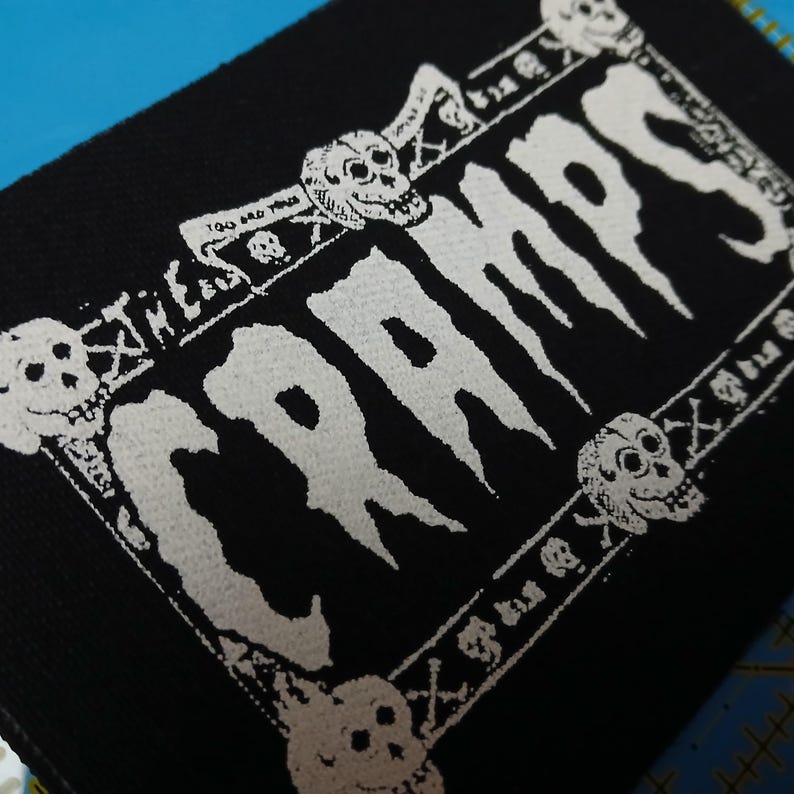 Goth Punk Patch Original Design Plastisol on Black Canvas Screen ...