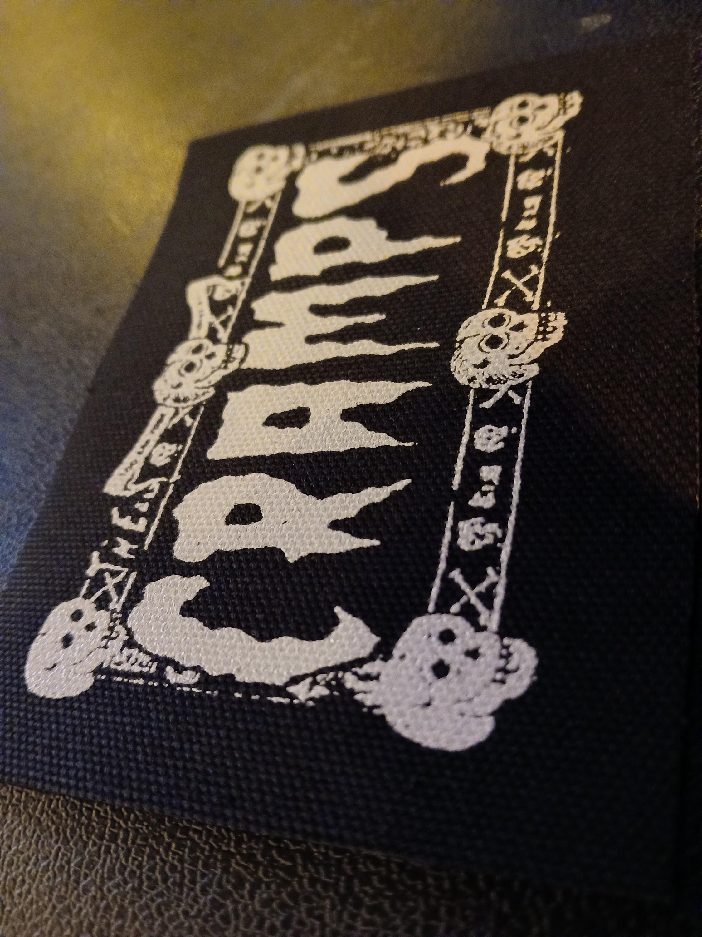 Goth Punk Patch Original Design Plastisol on Black Canvas Screen ...