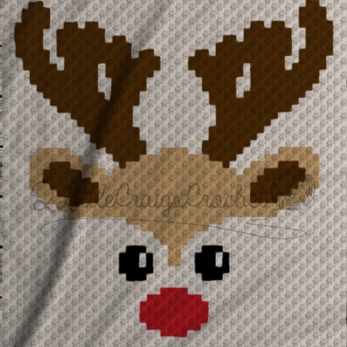 INSTANT DOWNLOAD Boy Reindeer Crochet Graph Crochet | Etsy