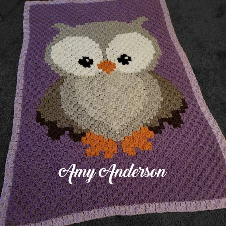 INSTANT DOWNLOAD Owl Crochet Graph Crochet Pattern | Etsy