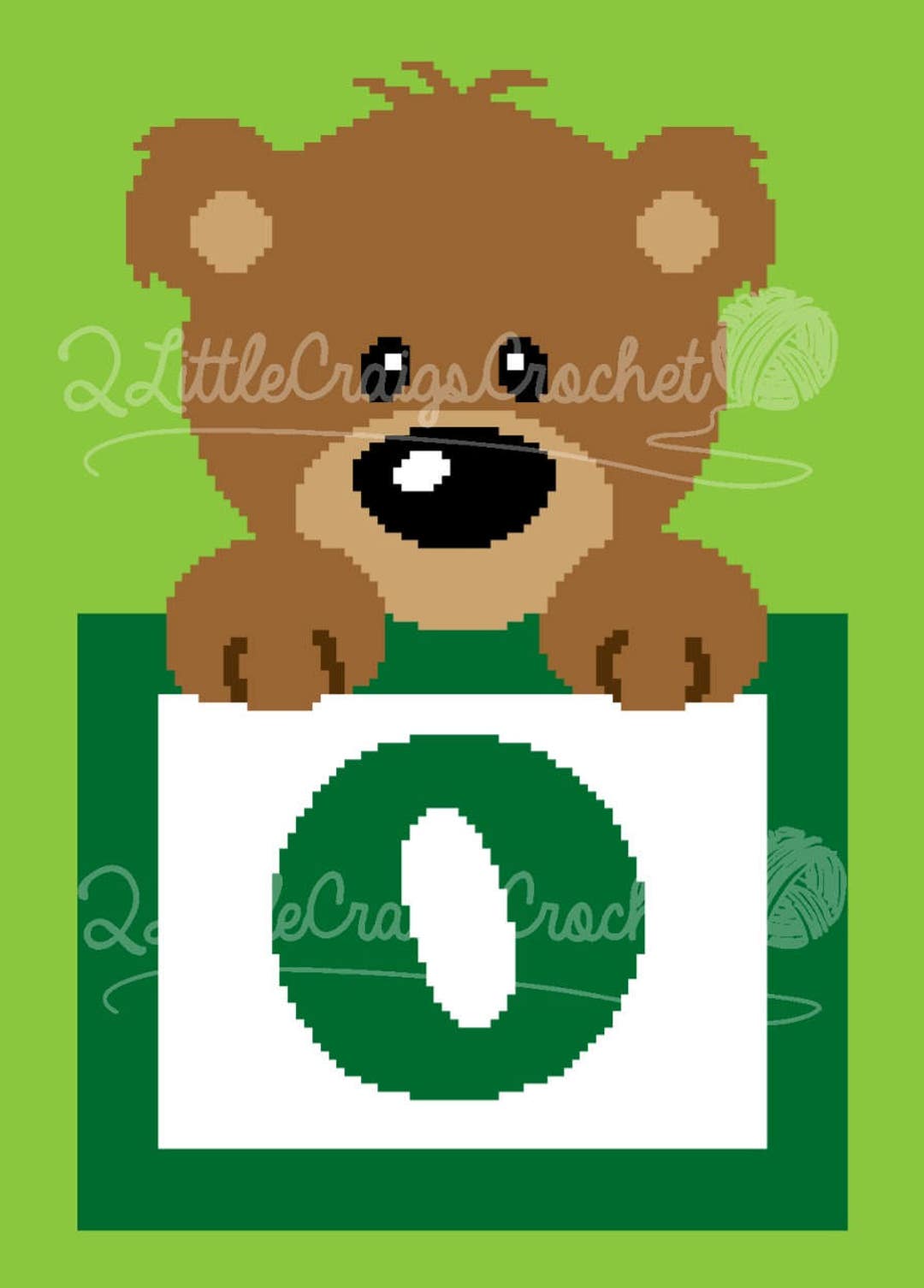 INSTANT DOWNLOAD - Teddy Bear Crochet - Crochet Alphabet - Graphgan ...