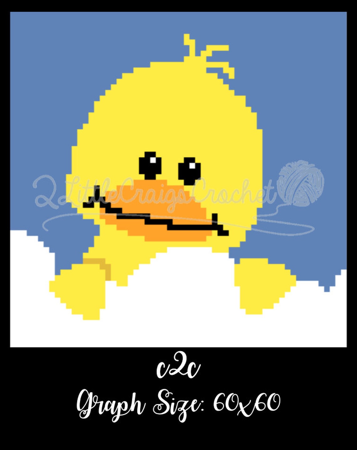INSTANT DOWNLOAD Duck Crochet Graph Crochet Pattern - Etsy