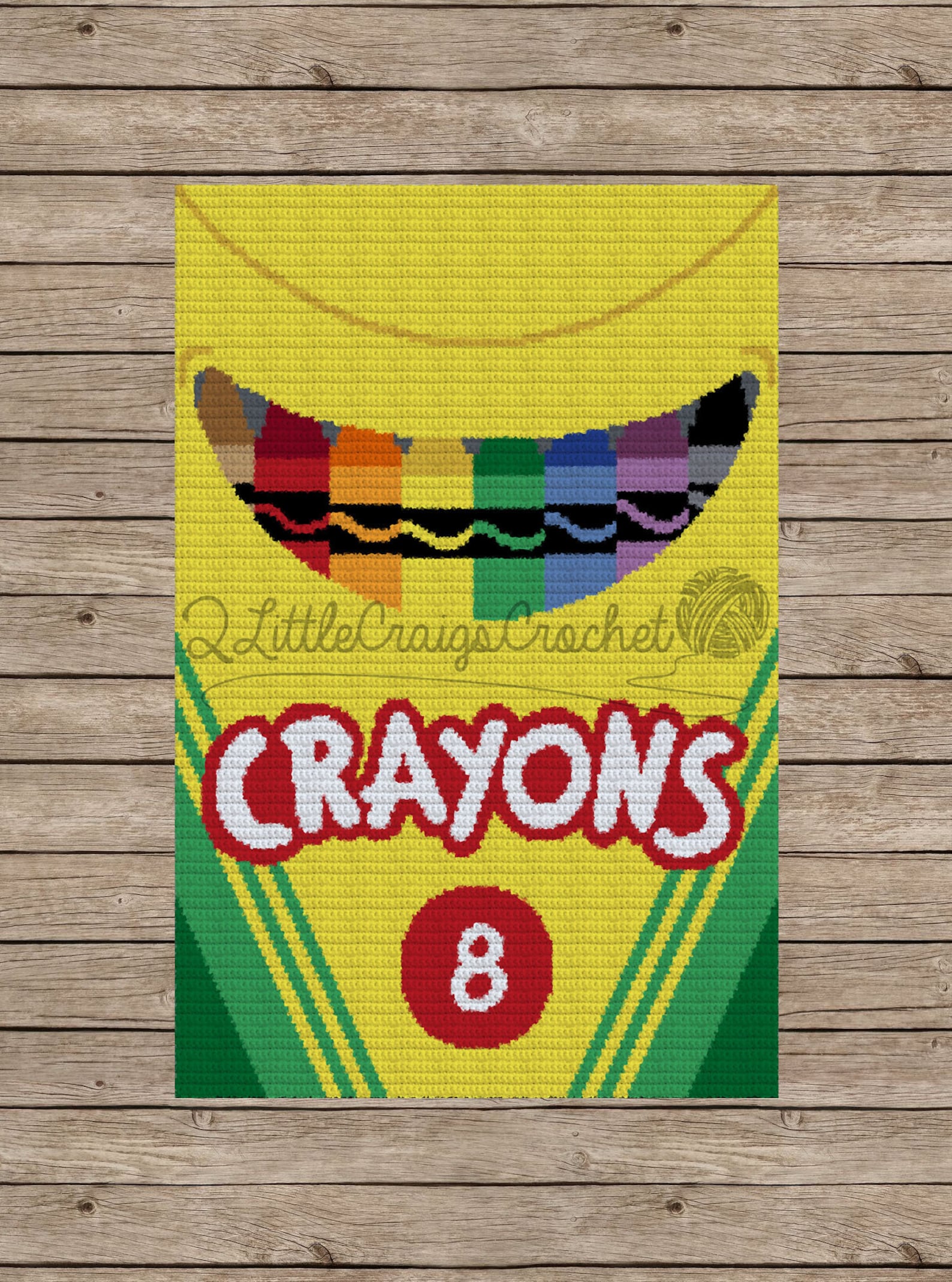 INSTANT DOWNLOAD - Crayon Graph Pattern - Crayon Toddler Pattern ...