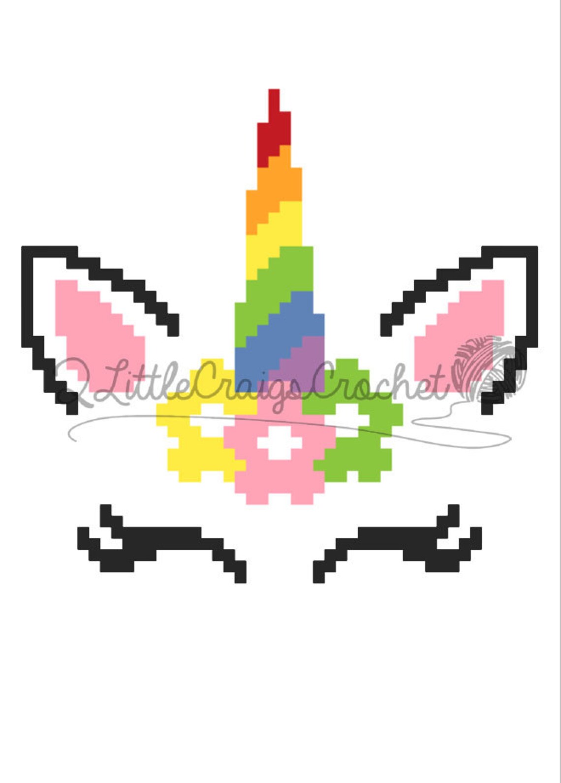 INSTANT DOWNLOAD Unicorn Crochet Graph Crochet Pattern - Etsy