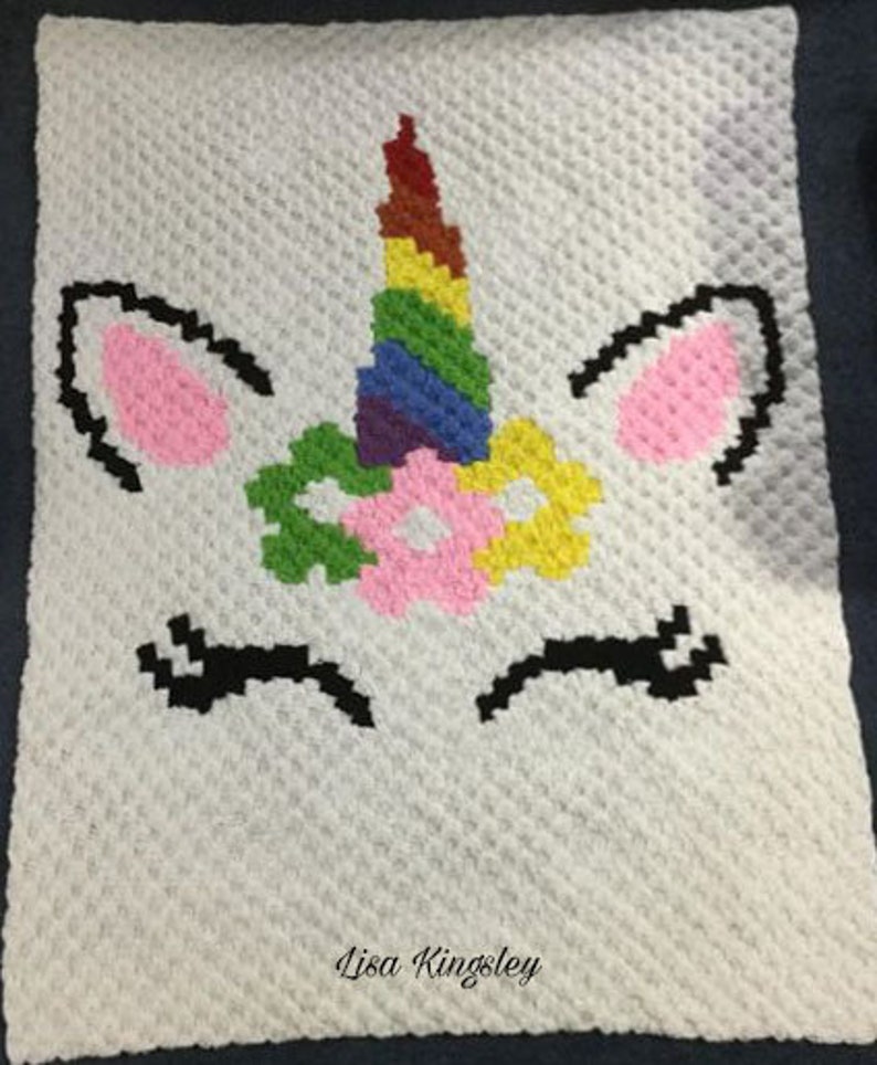 INSTANT DOWNLOAD Unicorn Crochet Graph Crochet Pattern | Etsy