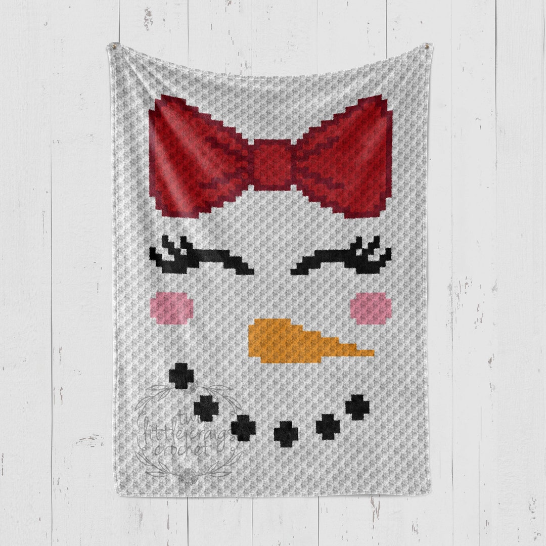 INSTANT DOWNLOAD - Snow Girl - Crochet Graph - Crochet Pattern ...