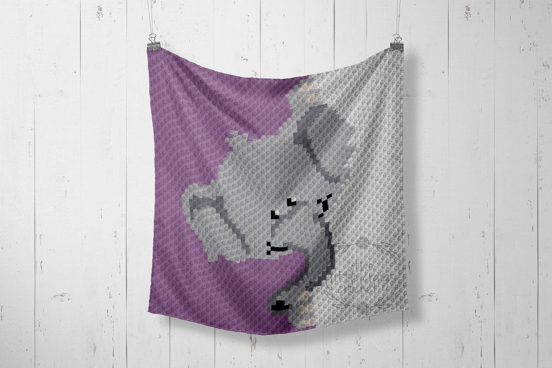 INSTANT DOWNLOAD - Elephant - Crochet Graph - Crochet Pattern - Baby ...