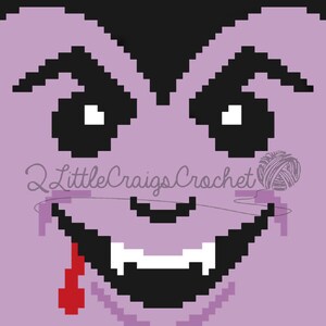 INSTANT DOWNLOAD Vampire Crochet Graph Crochet Pattern Halloween Small ...