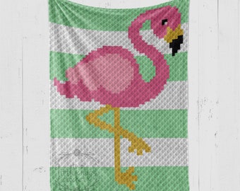CROCHET PATTERN : Flamingo Corner-to-corner Baby Blanket - Etsy