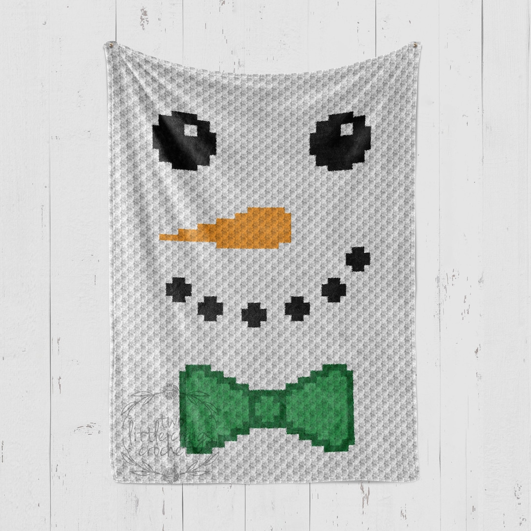INSTANT DOWNLOAD - Snowman - Crochet Graph - Crochet Pattern - Snowman ...