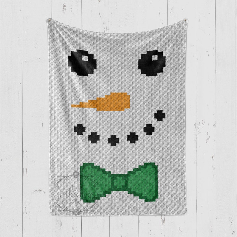 INSTANT DOWNLOAD - Snowman - Crochet Graph - Crochet Pattern - Snowman ...