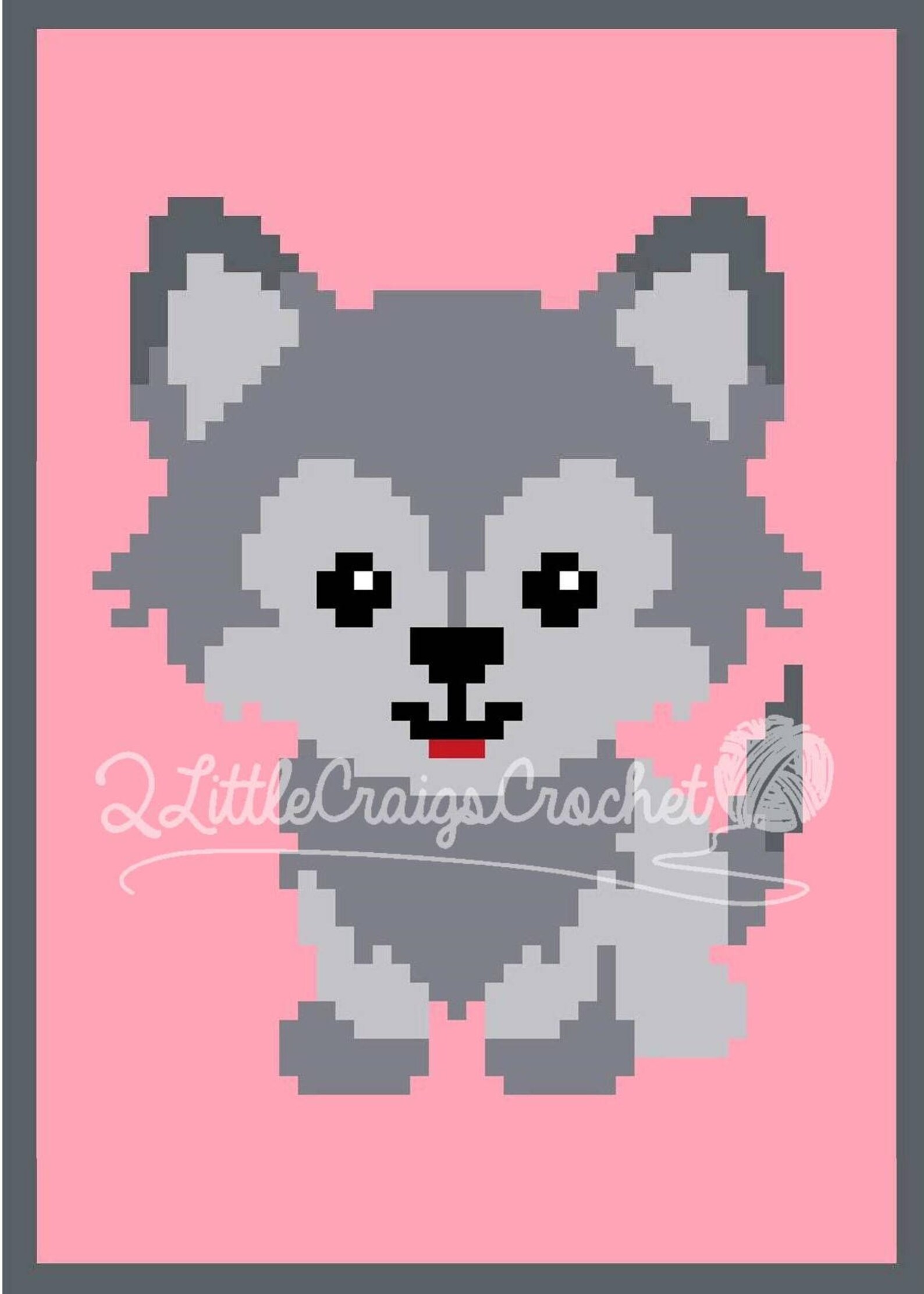 INSTANT DOWNLOAD - Wolf - Crochet Graph - Crochet Pattern - Woodland ...