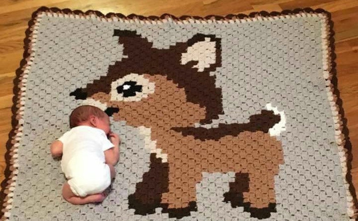 INSTANT DOWNLOAD - Deer - Crochet Graph - Crochet Pattern - Woodland ...