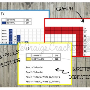 INSTANT DOWNLOAD -crochet Alphabet Graph -crochet Alphabet Pattern -abc ...