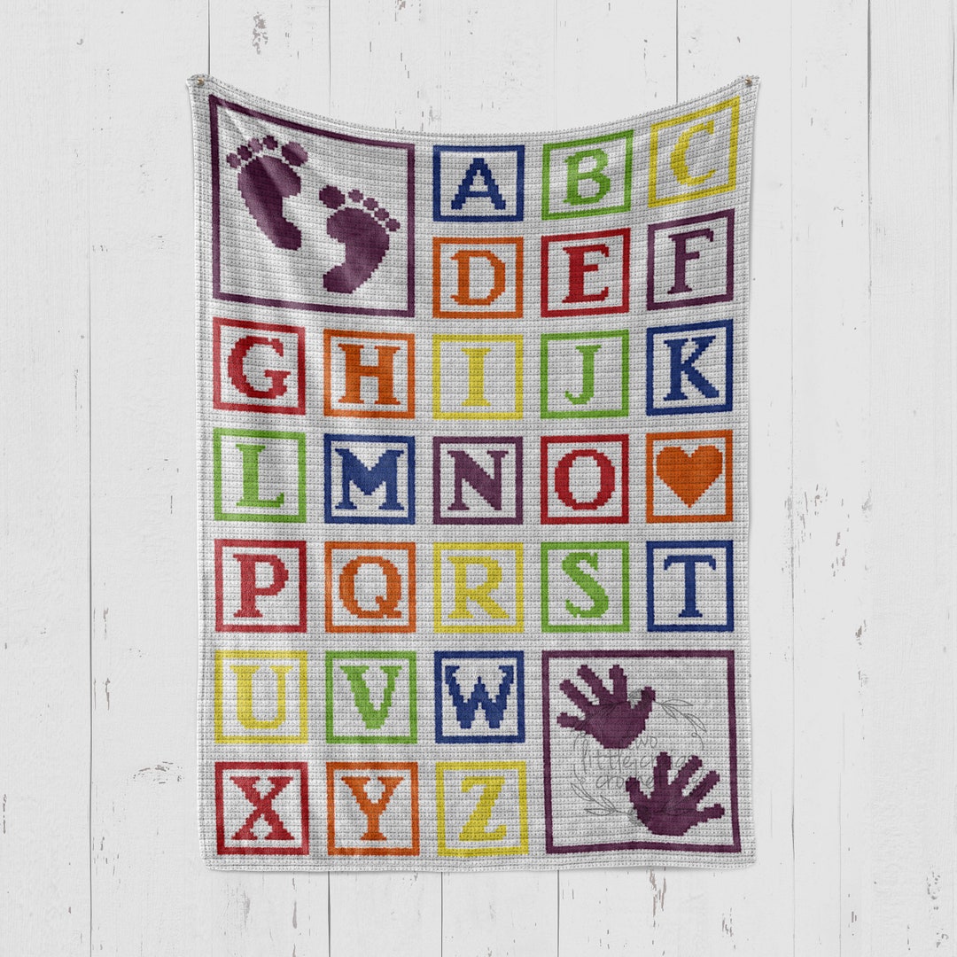 INSTANT DOWNLOAD -crochet Alphabet Graph -crochet Alphabet Pattern -abc ...