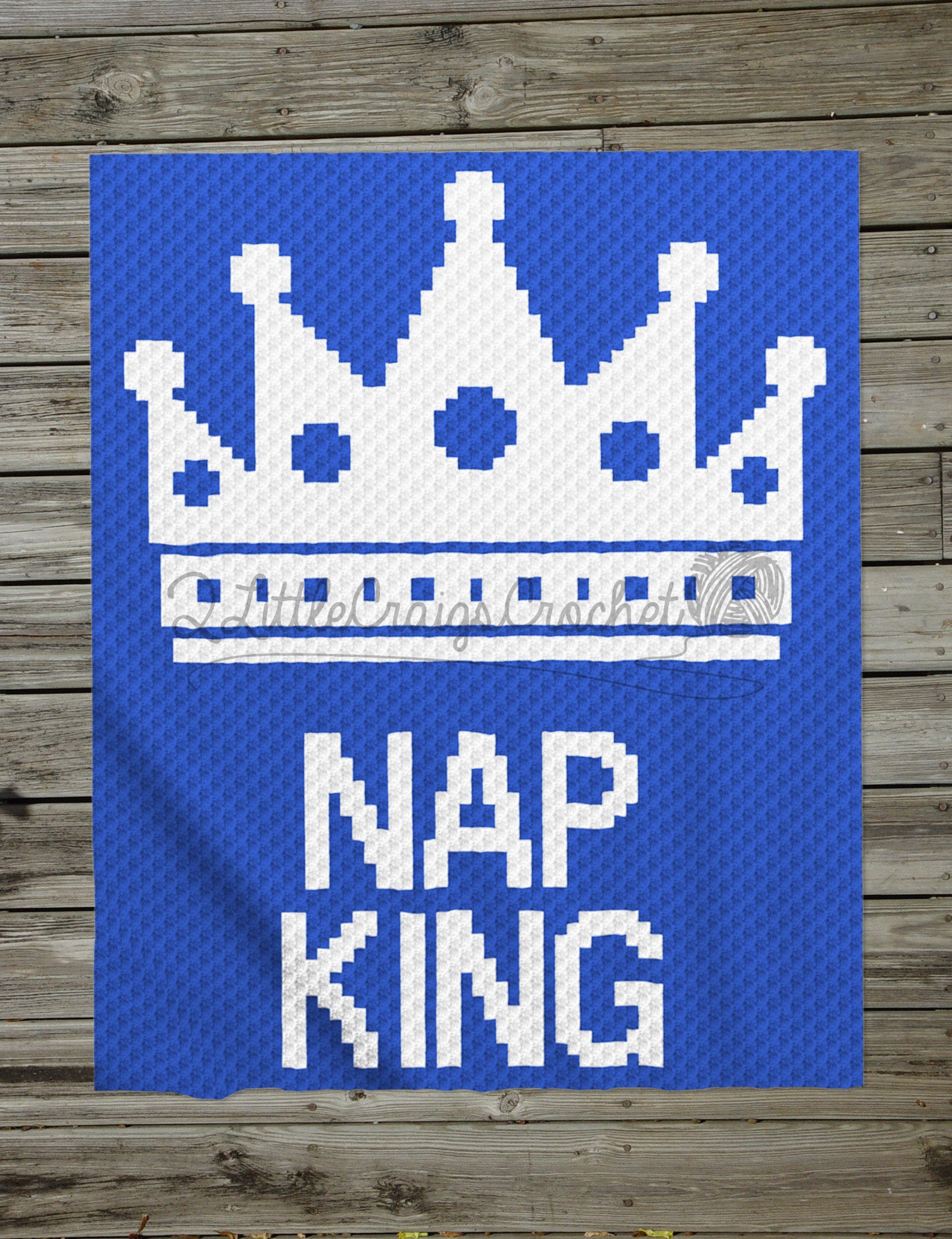 INSTANT DOWNLOAD Nap King Throw Nap King C2c Throw | Etsy
