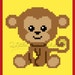 INSTANT DOWNLOAD Monkey Crochet Graph Crochet Pattern Jungle Baby ...