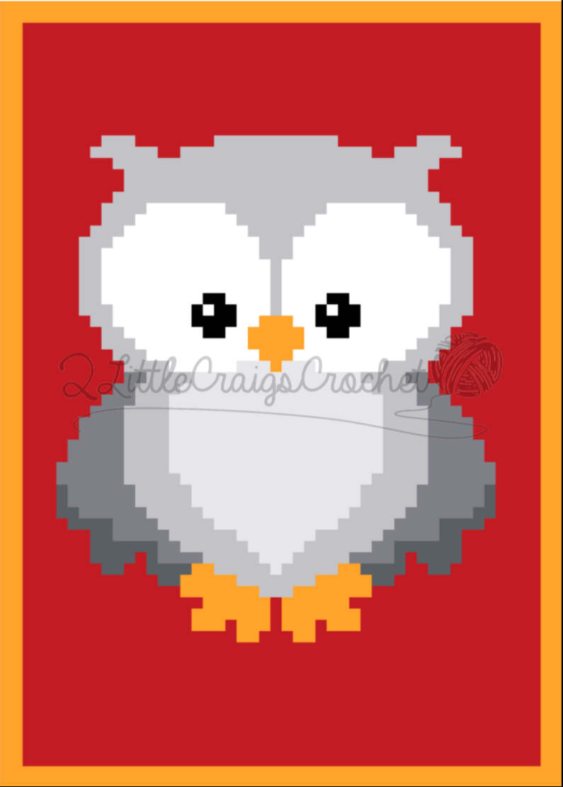 INSTANT DOWNLOAD Owl Crochet Graph Crochet Pattern - Etsy